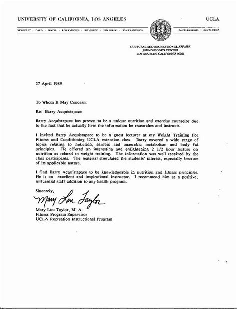 Ucla Cover Letter Template Resume Format Cover Letter Template