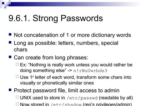 9 Password Security Ppt