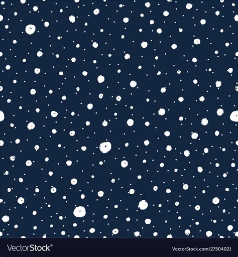 Seamless Pattern With Snowfall Royalty Free Vector Image