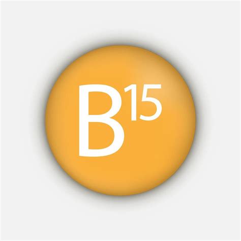 Vitamin B 15 symbol. Vector illustration. 13508680 Vector Art at Vecteezy