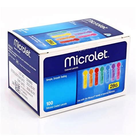 Microlet Lancets 28g Coloured X 100 Easymeds Pharmacy