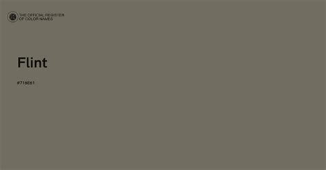 Flint Color 716e61 The Official Register Of Color Names Flint Color 716e61 The Official Register Of Color Names