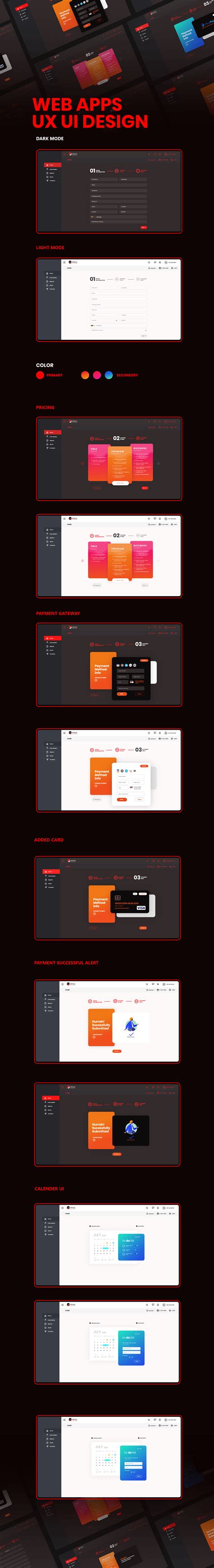 UX UI Design For Web Apps On Behance