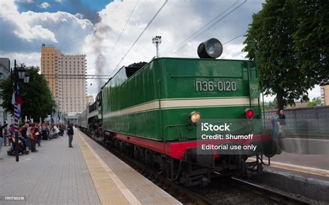 Green Steam Locomotive With Tender Or Coalcar Special Rail Vehicle