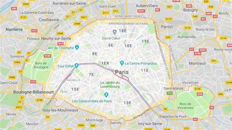 Paris Map Plan Metro Paris Plan De Parisplan Metro Paris Plan De