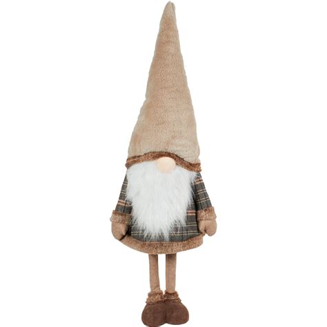 Tartan Standing Gonk Beige