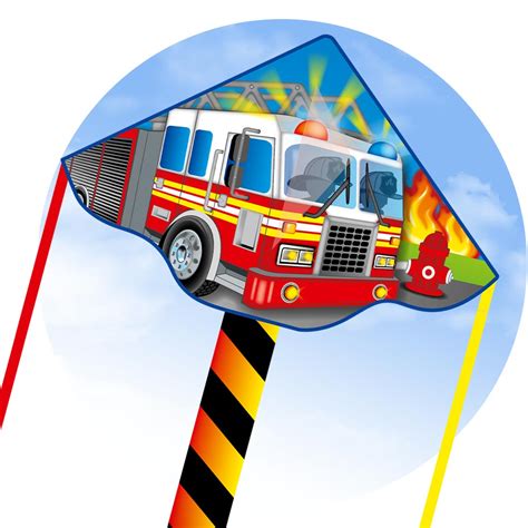 Ecoline Simple Flyer Fire Truck 120 Cm