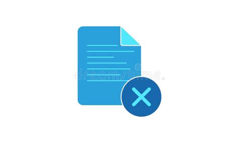 Disapproved Document Line Outline Icon Stock Vector Illustration Of Refuse Cancel 274398687