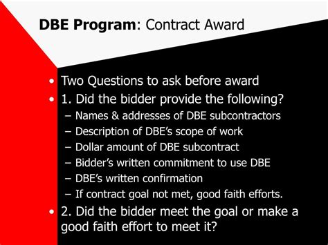 Ppt Dbe Disadvantaged Business Enterprise Program Powerpoint