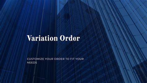 Understanding Variation Orders Vo In Construction Sotech Asia