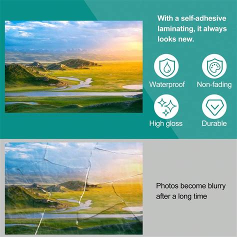 64 Sheets Self Adhesive Laminating Sheets 4 3in X 6 4in Laminating