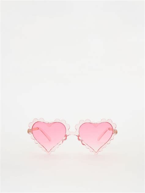 Heart Shaped Sunglasses Colour Pink Reserved 605cz 30x