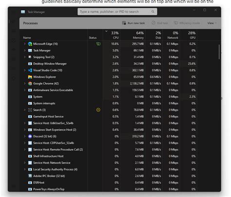 Windows Task Manager Is Dark With Dark Icons R Windows11