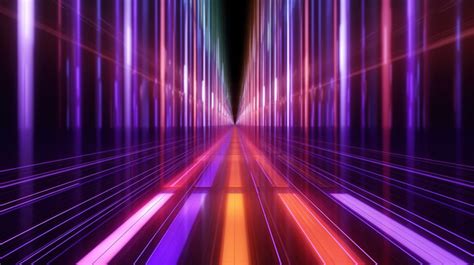 Line 3d Motion Vertical Velocity Rendered Of Lines And Lights