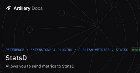 statsd · artillery docs