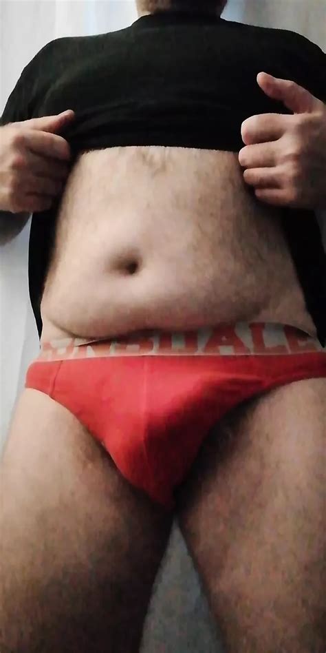 Uk Hairy Daddy Bear Wanking In Red Lonsdale Briefs Gay Porn Feat The