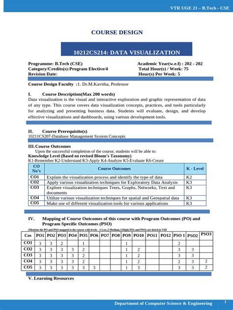 2a Data Visualization Course Deign Cse Pdf Data Analysis Geographic Information System