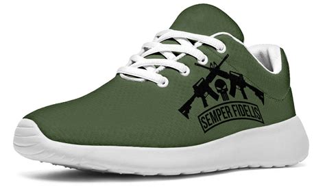 Us Marines Sneakers Semper Fidelis Print Sport Shoes