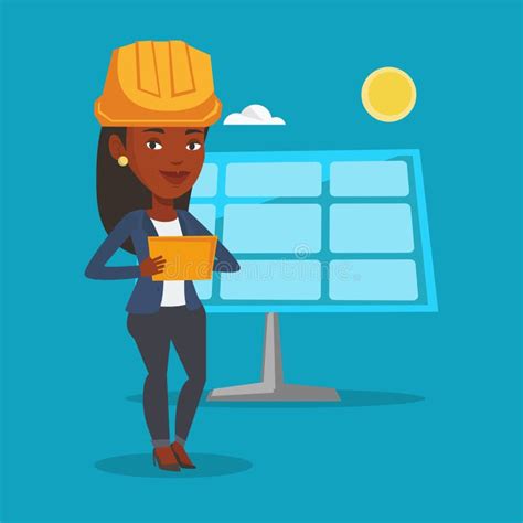 Female Worker Solar Cartoon Stock Illustrations 248 Female Worker