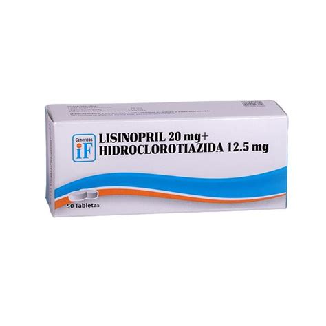 Lisinopril 20 Mg Hidroclorotiazida 125 Mg If Ibero Farmacos