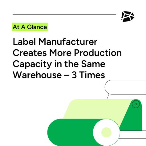 Label Manufacturer Optimizes Production Capacity 3 Times