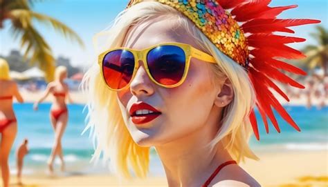 Premium Photo Beach Party