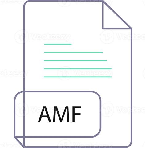 Amf File Extension Icobn Crisp Corners Thick Outline 66496944 Png