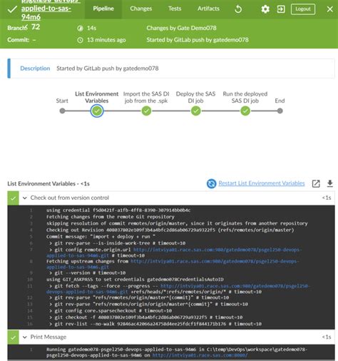 Devops Applied To Sas 9 Sas Di Jobs The Git Plug In Gitlab And Jenkins