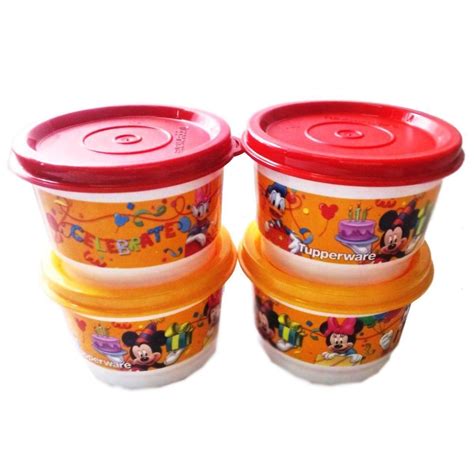 Tupperware Disney Snack Cups 125ml Each Set Of 4