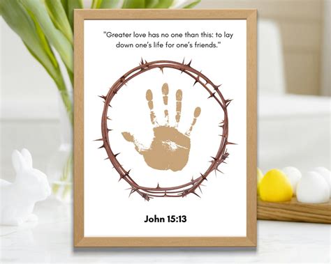 Christian Easter Handprint Craft He Is Risen Craft Easter Handprint