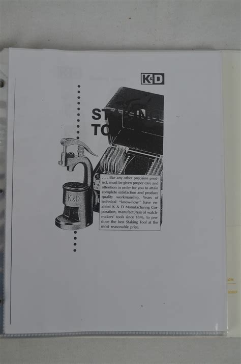 Lot Detail K And D 18r Deluxe Staking And Jeweling Tool Set