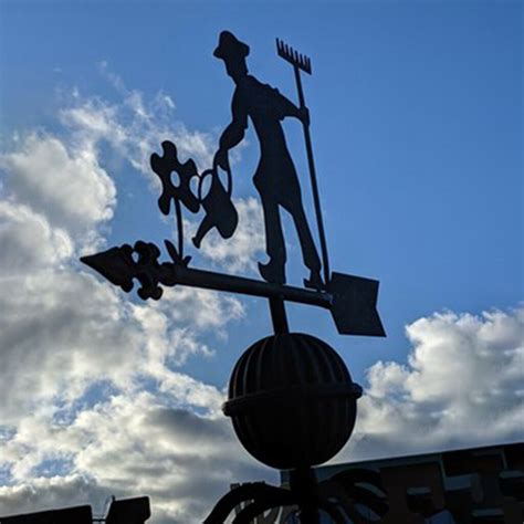 Windvaan Windwijzer Zwarte Tuin Mount Yard Stake Vicedeal