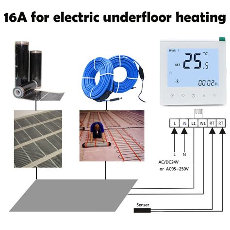 16a Relay Load Electric Heaterheating Control Housing Underfloor Home