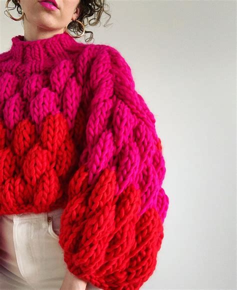 The Bubble Jumper Knitting Pattern Etsy Jumper Knitting Pattern