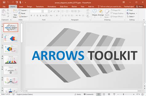 Animated Arrows Diagram Toolkit For PowerPoint