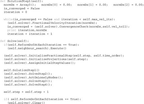 The Fractional Step Strategy Written In Python Download Table