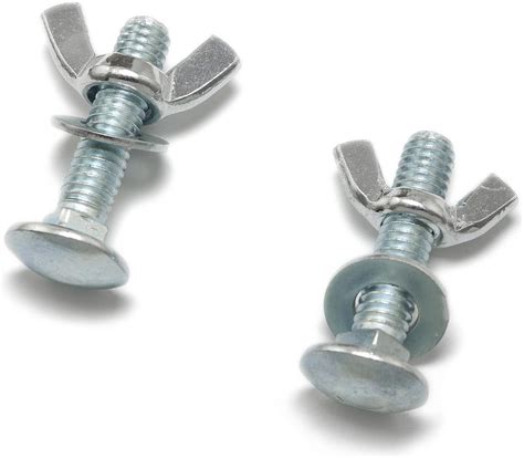 Pro Bamboo Kitchen 10pcs Carriage Bolts Wing Nuts Wing Screw 516 18x1