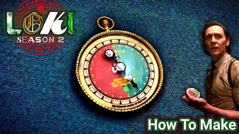How To Make Loki Creation Compass With Cardboard Diy Tva Watch Of Loki Season 2 Youtube