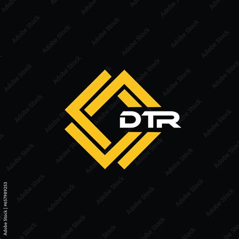 Dtr Letter Design For Logo And Icon Dtr Typography For Technology Business And Real Estate