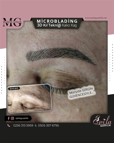 Microblading 3d Kıl Tekniği Kalıcı Kaş Kontürü Epila Güzellik Salonları
