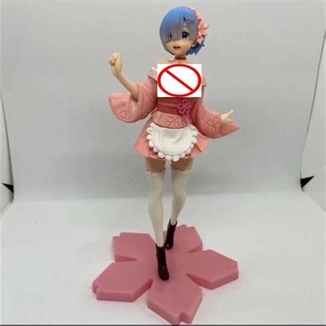 Anime Figurine Relife In A Different World From Zero Sakura Rem Pvc