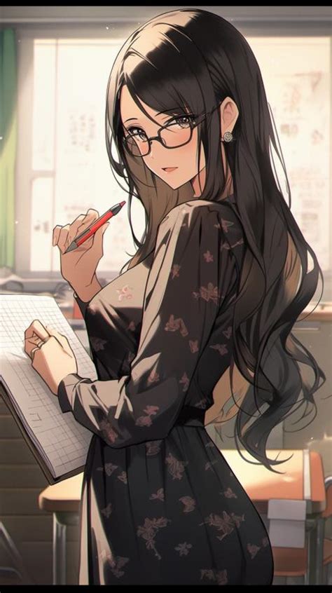 High School Anime Cute Women Teacher 558 Photo 28848 Pixaii