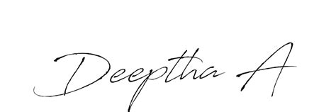 74 Deeptha A Name Signature Style Ideas Exclusive Esignature