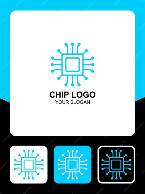 Premium Vector Chip Logo Design And Icons