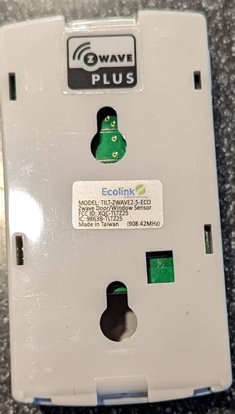 Ecolink Z Wave Garage Door Tilt Sensor Tilt Zwave25 Eco For 1552