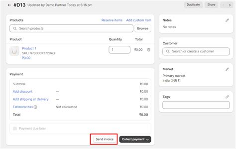 How To Send An Invoice On Shopify