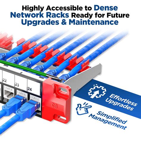 Ampcom Patch Panel 24 Port Patch Panel Pass Through Rj45 Utp Thru Coupler Patch Panel With
