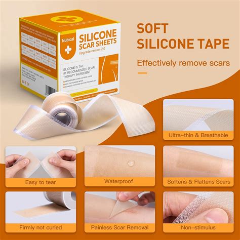 Medical Grade Silicone Scar Sheets Breathable Silicone Scar Tape Roll
