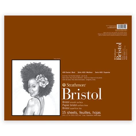 400 Series Bristol Paper Pad Smooth Finish 2 Ply Tape Binding 15