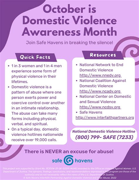 October Is Domestic Violence Awareness Month
